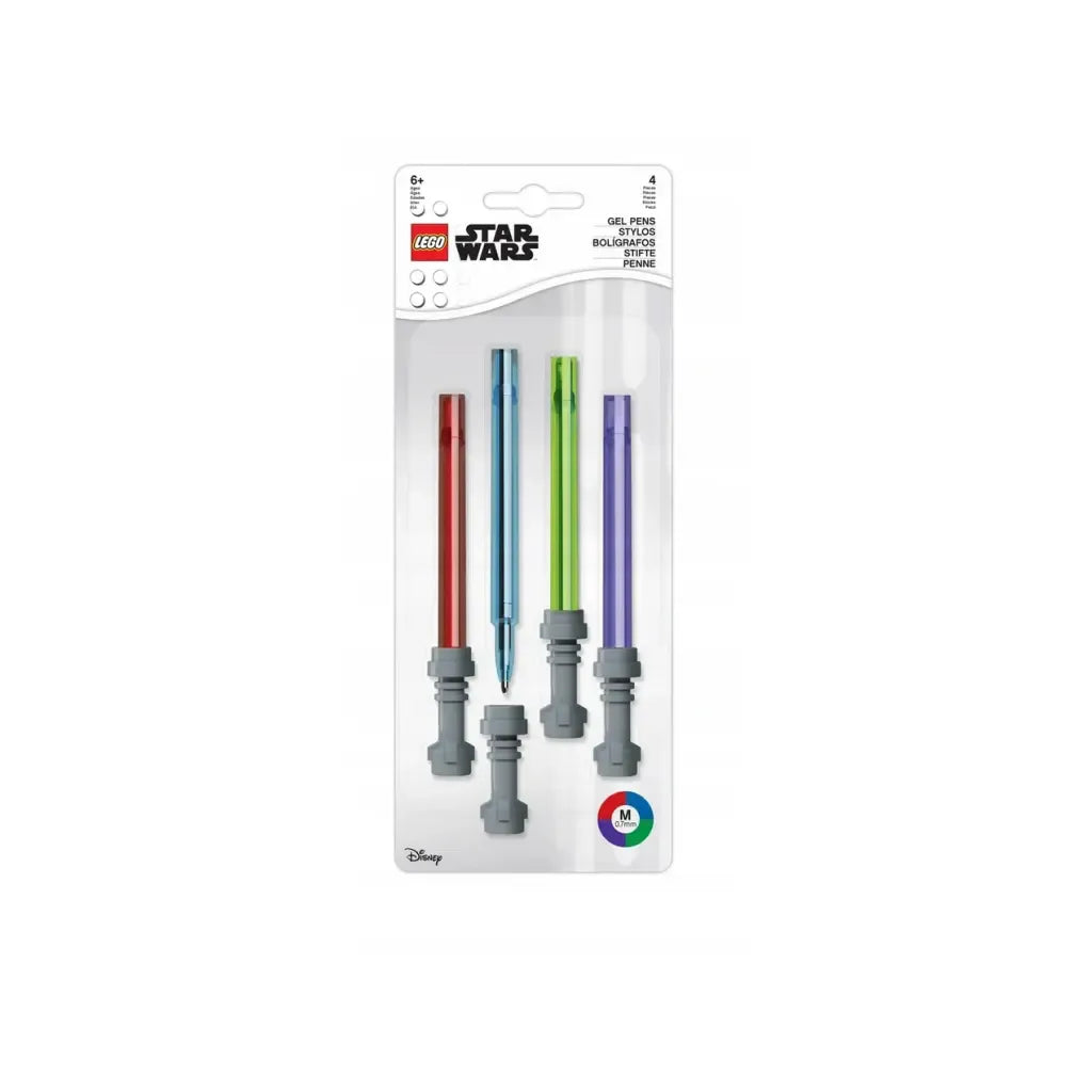 Star Wars LEGO Gel Pens - Set of 4 Lightsaber Colors | Yamann