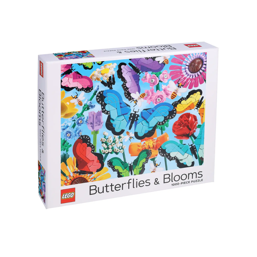 Puzzle LEGO motyle i kwiaty - 1000 elementów Butterflies & Blooms | Yamann